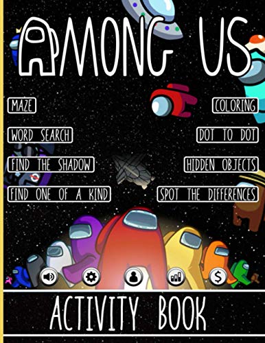 Among Us Activity Book Color Wonder Maze Coloring Find Shadow ...