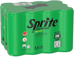 Sprite Zero Sugar, 320ml (Pack of 12) : Amazon.sg: Grocery