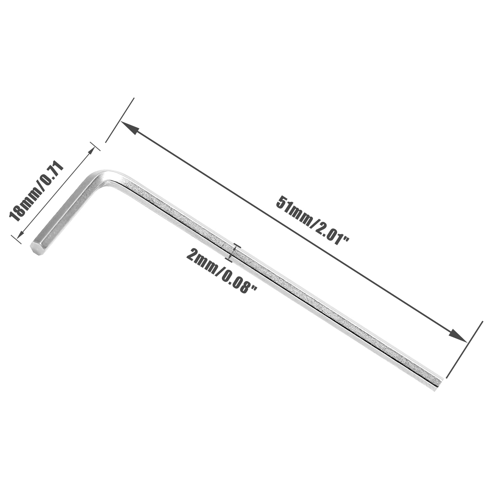 Piutouyar 2mm Hex Key Wrench, Allen Key Wrench, 20Pcs L Shaped Wrench ...