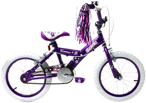 Concept Girls' Star Light Bike - Purple/White, 18 Inch: Amazon.co.uk ...