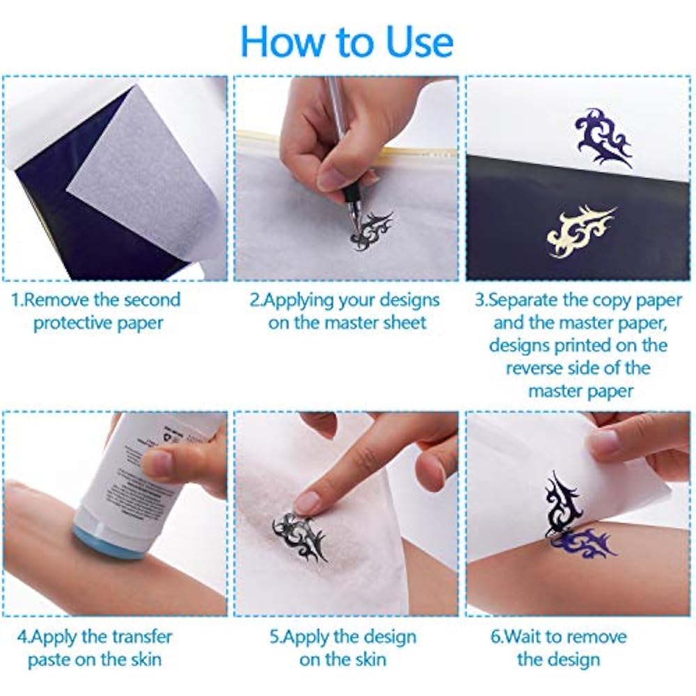 Tattoo Transfer Paper 35 Sheets Stencil For Tattooing EBay