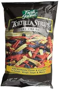 Amazon.com : Fresh Gourmet Tortilla Strips, Tri Colored, 1 Pound ...