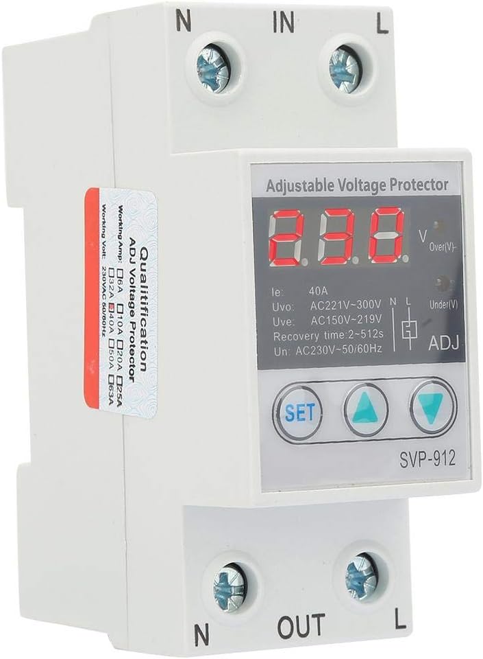 Relays 40A Zerone Over and Under Protector,Adjustable Automatic Type ...