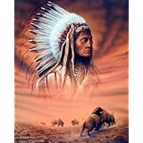 Amazon.com: 7 Native American Indian Art Prints Chief Western Decor ...