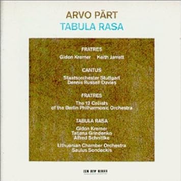 Arvo Part: Tabula Rasa (0100) Audio CD - unknown: Amazon.de: Musik-CDs ...