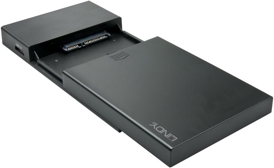 LINDY Tool-Free USB 3.1 2.5-Inch SATA Enclosure with 3 Port Hub – BigaMart