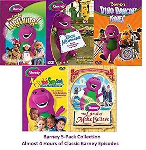 Amazon.com: Barney 5-Pack DVD Collection Set: Please & Thank you / You ...