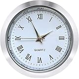 Amazon.com: Mini Clock Insert 1 7/16 inch (37 mm) Round Quartz Movement ...