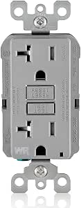 Leviton GFWT2-GY Self-Test SmartlockPro Slim GFCI Weather-Resistant and ...