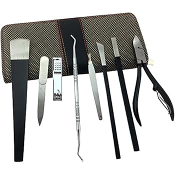 Amazon.com: NKTM Professional Pedicure Knife Set - 7 Piece Stainless ...
