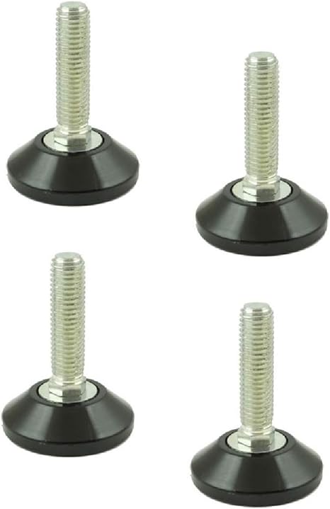 Adjustable Levelling Feet - Set of 4 - M12 Thread with 47mm Foot ...