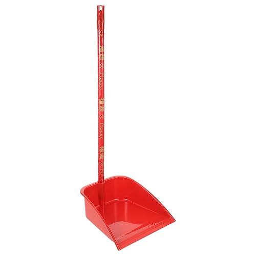 SEWACC Upright Dustpan Plastic Dust Pans with Long Handle 63cm Long ...