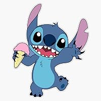 Amazon.com - Stitch Cute Dancing Bumper Sticker Vinyl Decal 5"