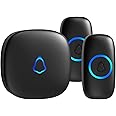 SECRUI Wireless Doorbell with 2 Buttons, Waterproof Mini Doorbell 1 ...