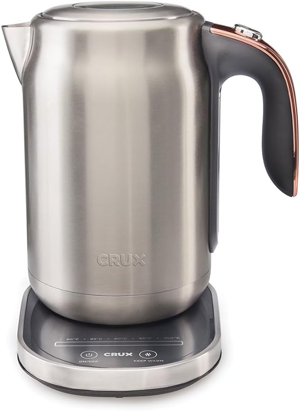 Crux CRUX009 Digital Touch Cordless Kettle-5 Temperature Settings-Easy ...