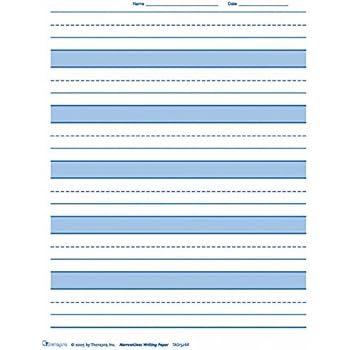 Amazon.com : Raised Line Paper Red & Blue Lines Portrait (50 Sheets ...