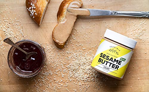 Organic Sesame Butter. All Natural, Nut-Free Sesame Spread (Creamy ...