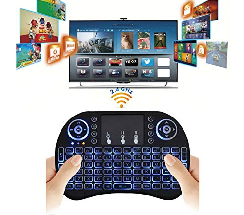 Wireless Mini Keyboard Remote Control Touchpad Mouse Combo Controller ...