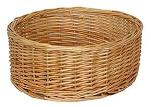 Amazon.com | Extra Large Round Straight-Sided Wicker Tray: Serving Trays