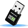 Amazon.com: AC600 USB WiFi Adapter for PC, Driver Free Wireless Network ...