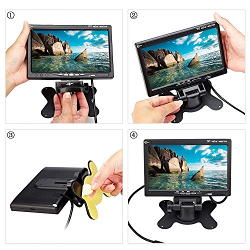 Thinlerain Mini 7 inch car Monitor AV, 800x480 Backlight TFT LCD HD ...