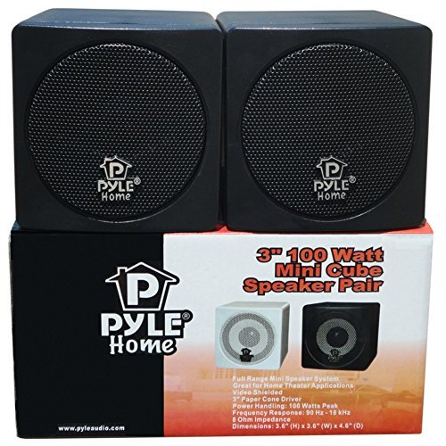 Sistemi audio/video per auto COPPIA DI CASSE CUBO PASSIVE PYLE PCB3BK ...
