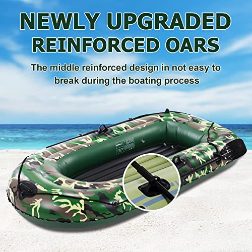 SOARRUCY 4 Person Inflatable Boat Set Series- 9 FT Inflatable Raft Set ...