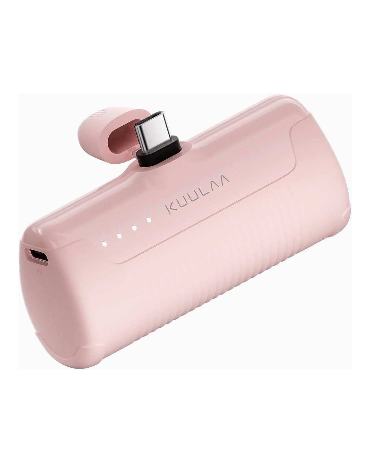 Kuulaa Portable Charger USB C with Built-in USB-C Plug, 4500mAh Mini ...