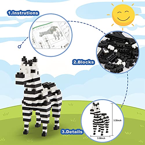 Mini Animal Building Blocks Set Party Favors, 6 Packages can Stack 12 ...