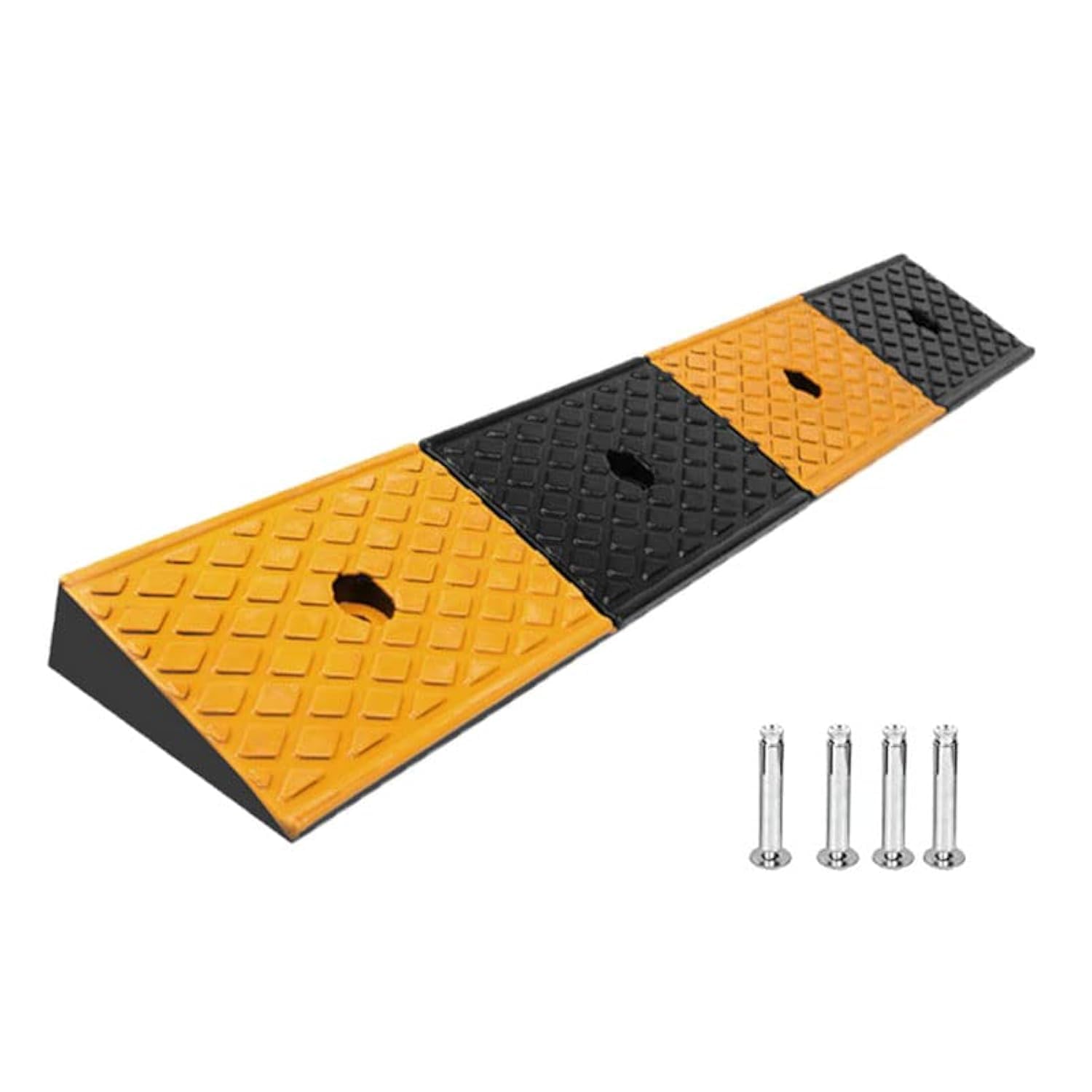 Nisorpa 2" Rise Rubber Curb Ramp Heavy Duty Vehicle Loading Ramps, Load ...