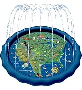 Amazon.com: SplashEZ 3-in-1 Splash Pad, Sprinkler for Kids and Wading ...