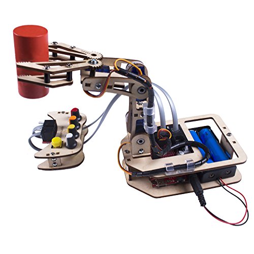 SunFounder Robotic Arm DIY Robot Kit Arduino,4-Axis Wooden Mental Servo Rollarm Toy Kids on ...