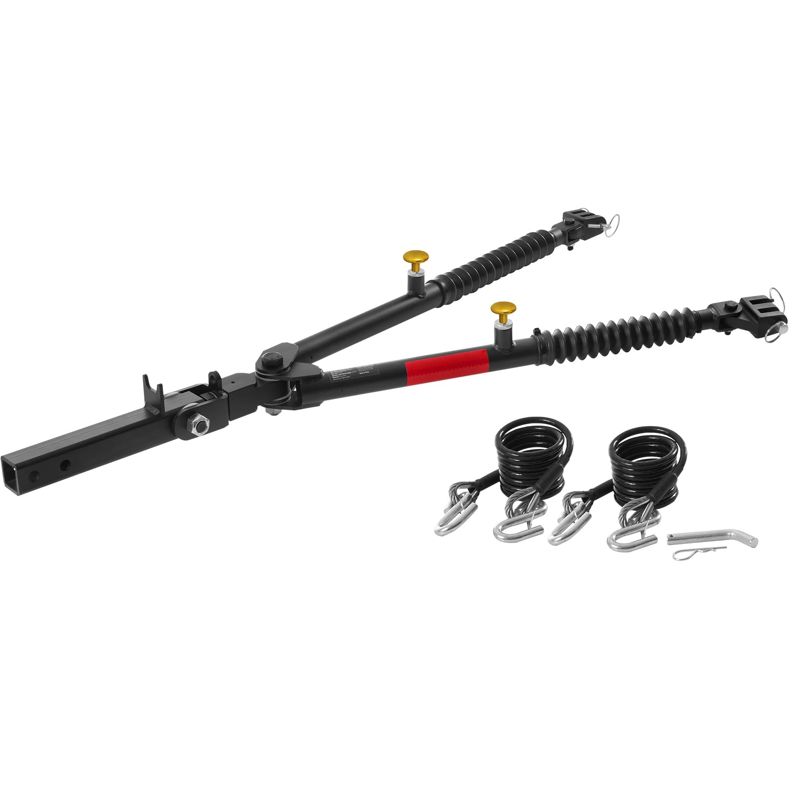 VEVOR Tow Bar, 7500 lbs Towing Capacity with Ropes, Powder-Coating ...