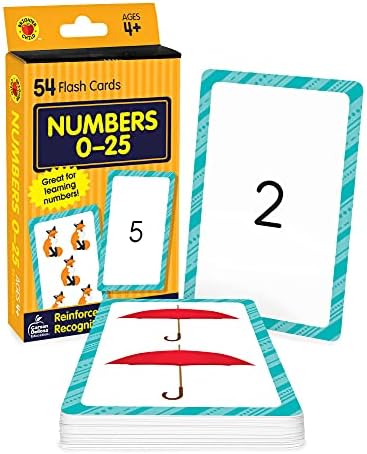 Carson Dellosa Number Flash Cards 0-25, Counting and Number Recognition ...