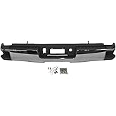 Amazon.com: MBI AUTO - Chrome, Steel Rear Step Bumper Assembly ...