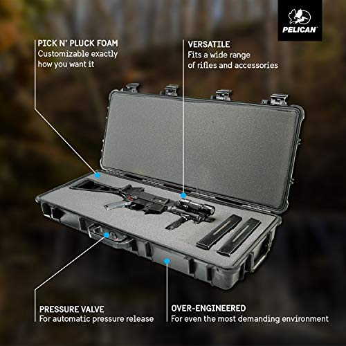 Pelican 1700 Rifle Case With Foam (Black) | Pricepulse
