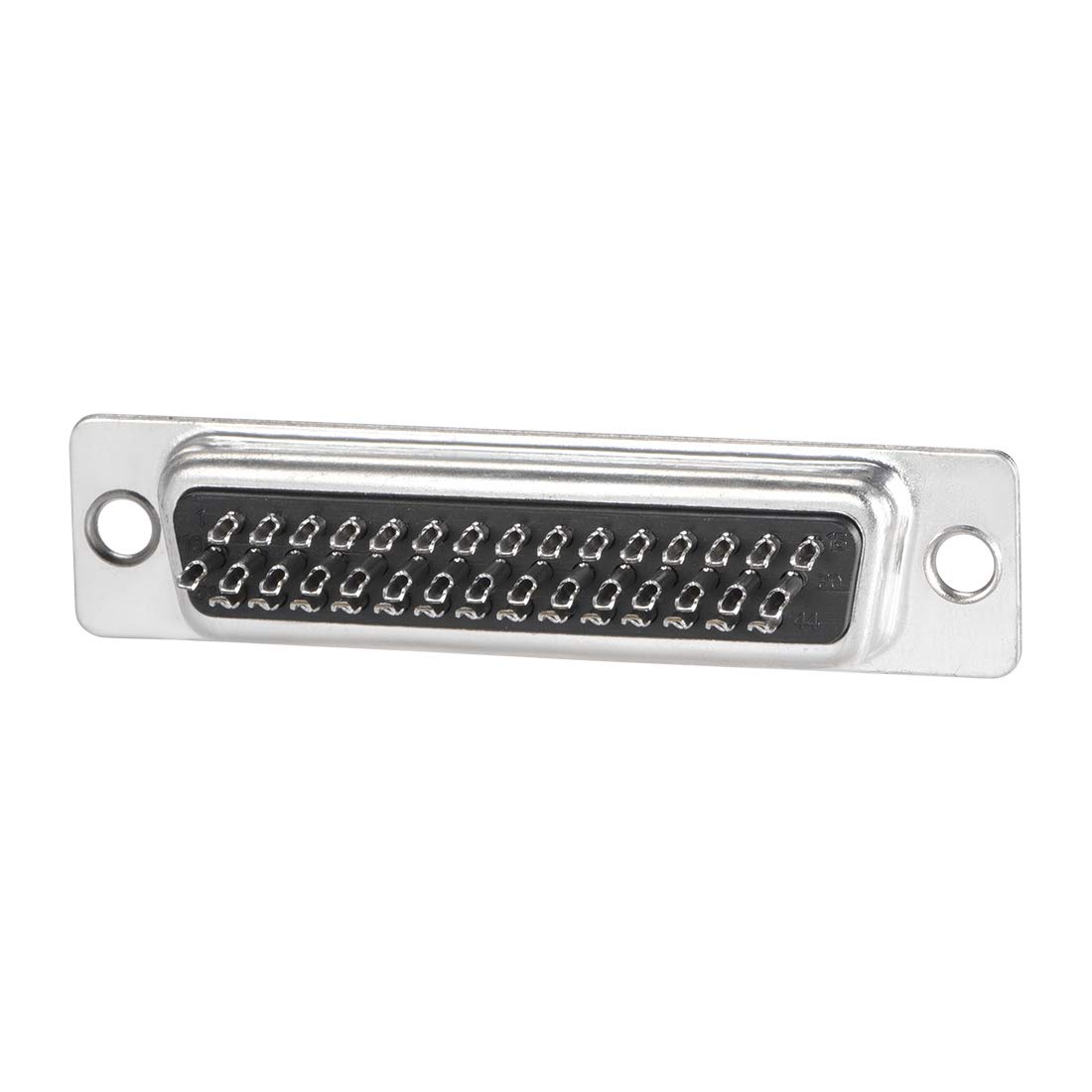 sourcing map D-sub Connector DB44 Female Socket 44-pin 3-row High ...