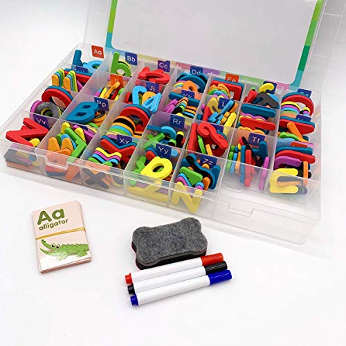 WallDecalsAndArt Magnetic Alphabet Letters Kit with Magnetic Board and ...