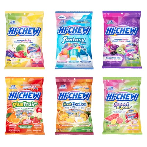 Hi Chew Variety Pack - 18 Different Assortment Fruit Flavors of Hi-Chew ...