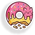 Amazon.com: 4 inch Pink Sprinkle Donut Sticker Cute Doughnut Silly Food ...