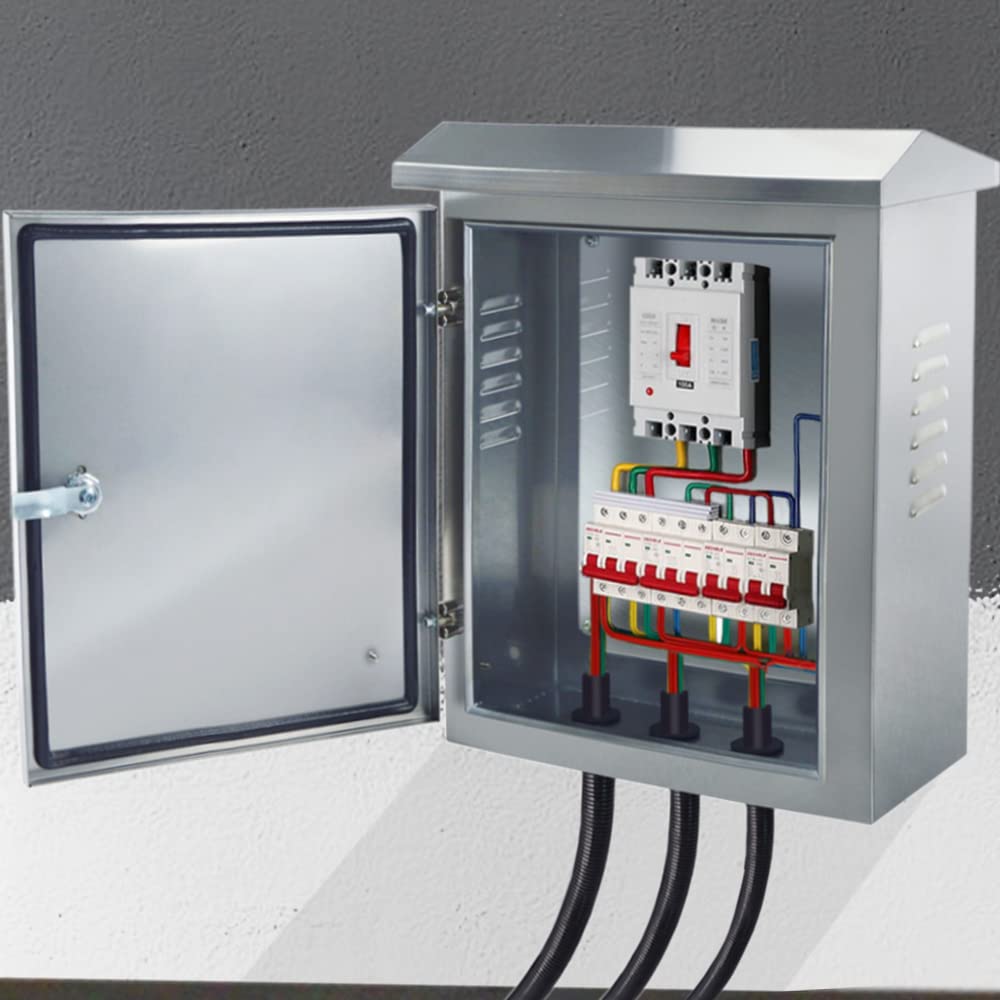 Mua Outdoor Electrical Box 20'' x 16'' x 8'' NEMA 4X Enclosure 304 Stainless Steel, Electrical ...