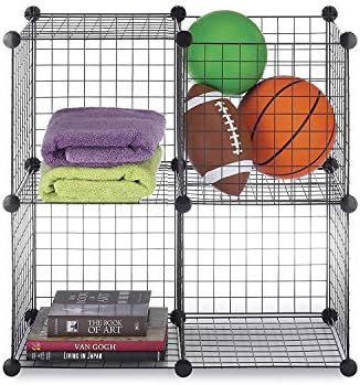 Metal Wire Storage Cubes, Modular Shelving Grids, DIY Closet ...