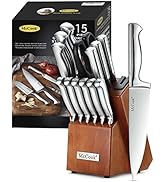 Amazon.com: McCook MC29 Knife Sets,15 Pieces German Stainless Steel ...