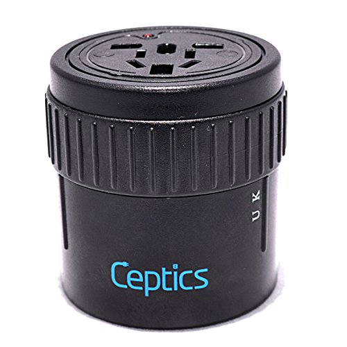 World Travel Adapter by Ceptics, Perfect for Traveling to Europe, UK ...