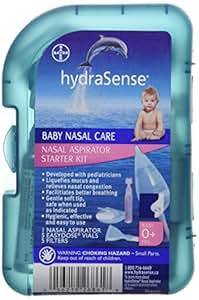 hydraSense Nasal Aspirator Starter Kit, Baby Nasal Care, Relieve ...