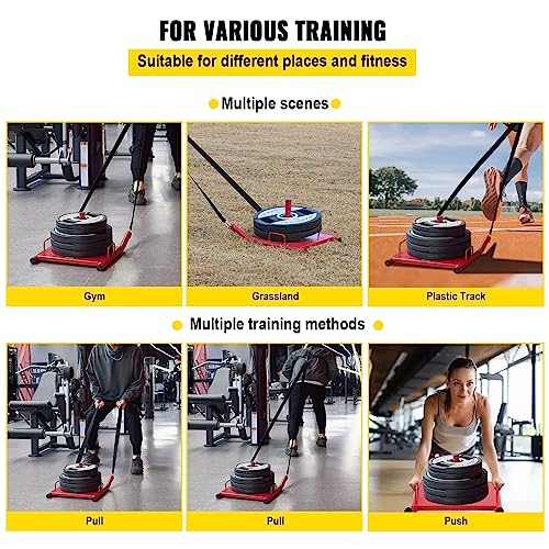 Football Sled Moricher Weight Sled With Harness, Heavy Duty Fitness ...