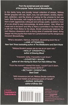 So Sad Today: Personal Essays: Melissa Broder: 9781455562725: Amazon ...