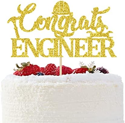 سعر زينة كيك بعبارة Congrats Engineer، Congrats Grad، ديكور تخرج ...