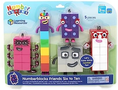 Learning Resources Numberblocks Friends Six to Ten, Play Figures ...