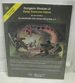Dungeon Module L3 - Deep Dwarven Delve (Advanced Dungeons & Dragons ...